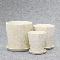 China Customizable Ceramic Pots For  Gardening In Different Colors for sale