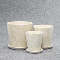 China Customizable Ceramic Pots For  Gardening In Different Colors for sale