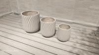 China Round Fiber Clay Planter Durable Waterproof Fireproof for Charcoal Oven Camping Burner Barbecue for sale