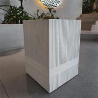 China Frost Resistant Fiber Clay Planter D305xH435mm Hand Carved Lightweight Modern for sale