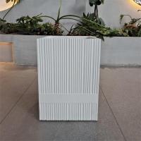 China Frost Resistant Fiber Clay Planter D305xH435mm Hand Carved Lightweight Modern for sale