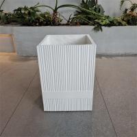 China Frost Resistant Fiber Clay Planter D305xH435mm Hand Carved Lightweight Modern for sale