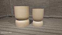 China Modern Style Fiber Clay Planter D460*H70 Light-weight Versatile For Any Setting for sale