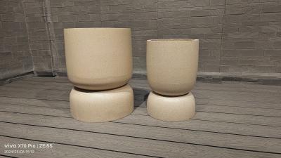 China Modern Style Fiber Clay Planter D460*H70 Light-weight Versatile For Any Setting for sale