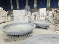 China Fiber Cement Planter Pot D1600mm H350mm Frost Resistant Round Fiber Clay for Garden Patio for sale