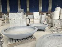 China Fiber Cement Planter Pot D1600mm H350mm Frost Resistant Round Fiber Clay for Garden Patio for sale