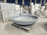 China Fiber Cement Planter Pot D1600mm H350mm Frost Resistant Round Fiber Clay for Garden Patio for sale