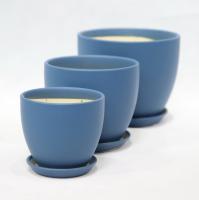 China QUANGUI QG-CM021 Modern Glossy Ceramic Pot with Drainage Hole for Indoor Plants for sale