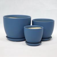 China QUANGUI QG-CM021 Modern Glossy Ceramic Pot with Drainage Hole for Indoor Plants for sale