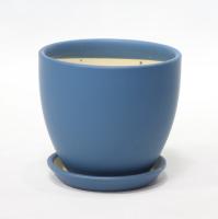 China QUANGUI QG-CM021 Modern Glossy Ceramic Pot with Drainage Hole for Indoor Plants for sale