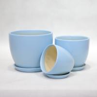 China QUANGUI QG-CM021 Modern Glossy Ceramic Pot with Drainage Hole for Indoor Plants for sale
