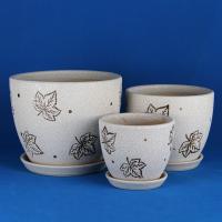 China QUANGUI QG-CM021 Modern Glossy Ceramic Pot with Drainage Hole for Indoor Plants for sale