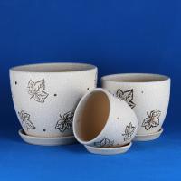 China QUANGUI QG-CM021 Modern Glossy Ceramic Pot with Drainage Hole for Indoor Plants for sale