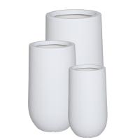 China Fiber Clay Planter D440x390mm Frost Resistant Custom Color for Patio Garden for sale
