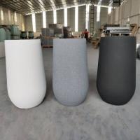 China Fiber Clay Planter D440x390mm Frost Resistant Custom Color for Patio Garden for sale
