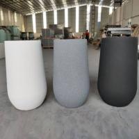 China Fiber Clay Planter D440x390mm Frost Resistant Custom Color for Patio Garden for sale