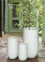 China Fiber Clay Planter D440x390mm Frost Resistant Custom Color for Patio Garden for sale
