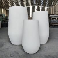 China Fiber Clay Planter D440x390mm Frost Resistant Custom Color for Patio Garden for sale