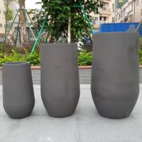 China Fiber Clay Planter D440x390mm Frost Resistant Custom Color for Patio Garden for sale