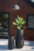 China Fiber Clay Planter D440x390mm Frost Resistant Custom Color for Patio Garden for sale