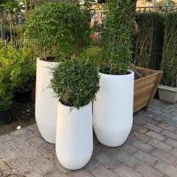 China Fiber Clay Planter D440x390mm Frost Resistant Custom Color for Patio Garden for sale