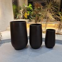 China Fiber Clay Planter D440x390mm Frost Resistant Custom Color for Patio Garden for sale