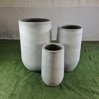 China Fiber Clay Planter D440x390mm Frost Resistant Custom Color for Patio Garden for sale