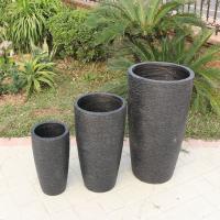 China Fiber Clay Planter D440x390mm Frost Resistant Custom Color for Patio Garden for sale