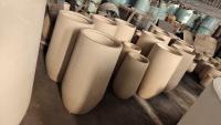 China Fiber Clay Planter D440x390mm Frost Resistant Custom Color for Patio Garden for sale