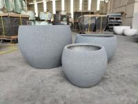 China Fiber Clay Planter D440x390mm Smooth Surface Durable Indoor Outdoor Plant Pot for sale