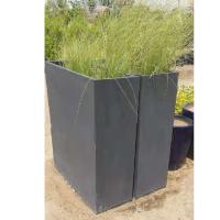 China Frost Resistant Round Fiber Clay Planter D440x390mm for Hotel Garden for sale