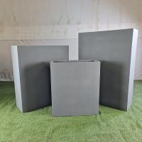 China Frost Resistant Round Fiber Clay Planter D440x390mm for Hotel Garden for sale