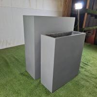 China Frost Resistant Round Fiber Clay Planter D440x390mm for Hotel Garden for sale