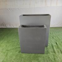 China Frost Resistant Round Fiber Clay Planter D440x390mm for Hotel Garden for sale