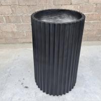 China Quangui Fiber Clay Planter Round D440x390mm Powder Coated Modern Plant Pot for sale