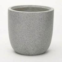 China Wholesale Fiber Clay Planter Round D440x390mm Powder Coated Modern Plant Pot for sale