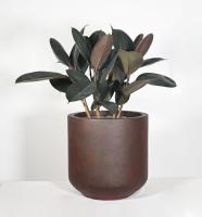 China Wholesale Fiber Clay Planter Round D440x390mm Powder Coated Modern Plant Pot for sale