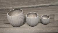 China Round Fiber Cement Planter 350mm Durable Waterproof Fireproof for Indoor Outdoor Garden for sale