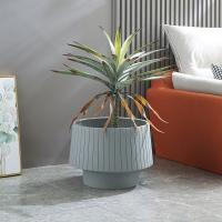 China Rust Resistant Fiber Clay Planters Smooth Surface Easily Assembled for sale