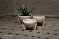 China Fiber Clay Planter 7-8 Years Indoor Hand Carved Modern Reinforced Plant Pot for sale