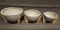 China Fiber Clay Planter 7-8 Years Indoor Hand Carved Modern Reinforced Plant Pot for sale