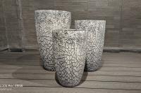 China Fiber Clay Planter 450x750mm Texture Surface Frost Resistant for Charcoal Oven Barbecue for sale