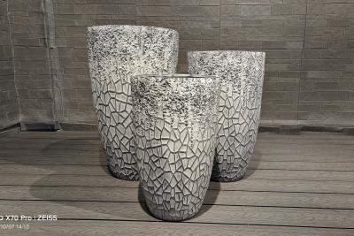 China Fiber Clay Planter 450x750mm Texture Surface Frost Resistant for Charcoal Oven Barbecue for sale