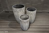 China Fiber Clay Planter 450x750mm Texture Surface Frost Resistant for Charcoal Oven Barbecue for sale
