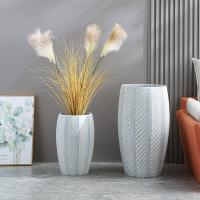 China Chic Fiber Clay Planter Elevate Your Plant Display with Minimalist Design for sale
