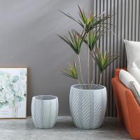 China Chic Fiber Clay Planter Elevate Your Plant Display with Minimalist Design for sale