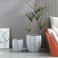 China Chic Fiber Clay Planter Elevate Your Plant Display with Minimalist Design for sale