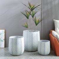 China Chic Fiber Clay Planter Elevate Your Plant Display with Minimalist Design for sale