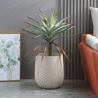 China Chic Fiber Clay Planter Elevate Your Plant Display with Minimalist Design for sale