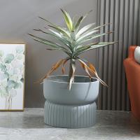 China Chic Fiber Clay Planter Elevate Your Plant Display with Minimalist Design for sale